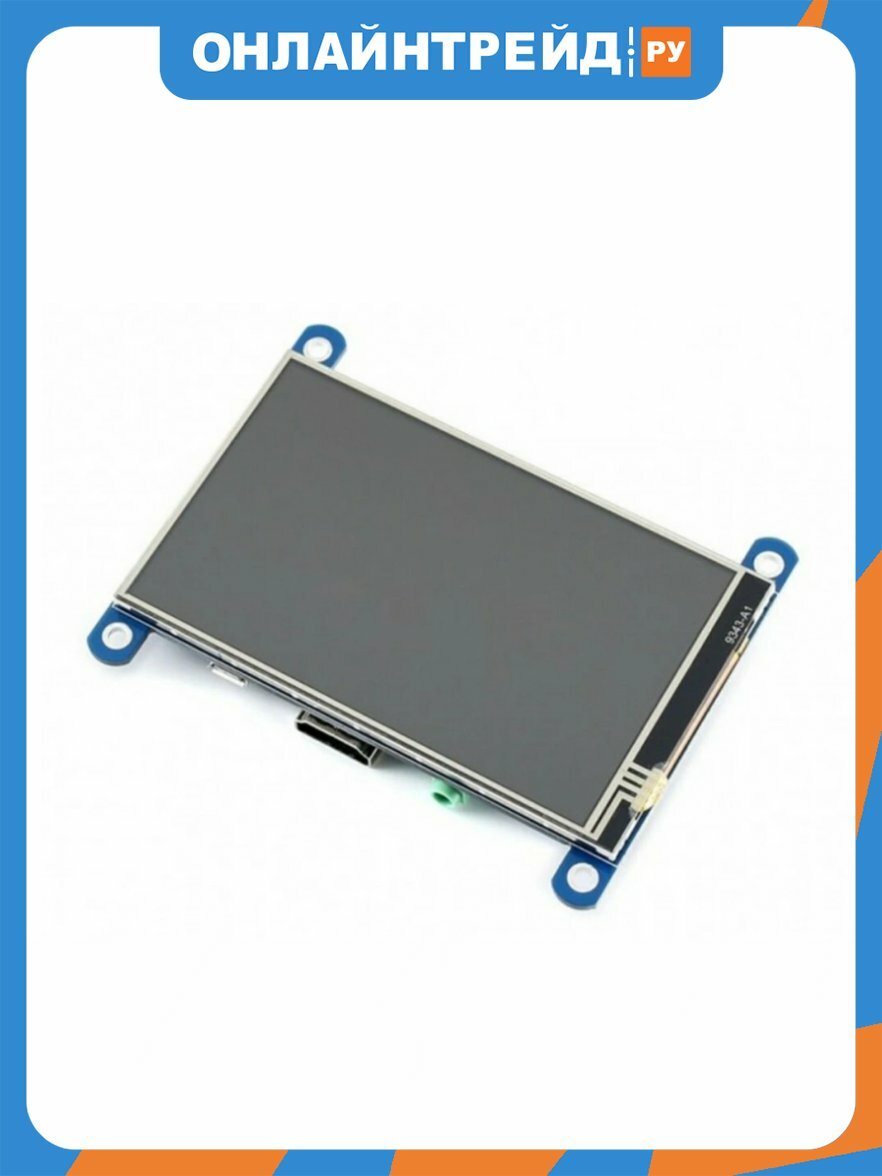 Сенсорный дисплей Acd Резистивный без корпуса, 1024*600 IPS матрица, вход HDMI, питание по USB, для Raspberry Pi 3