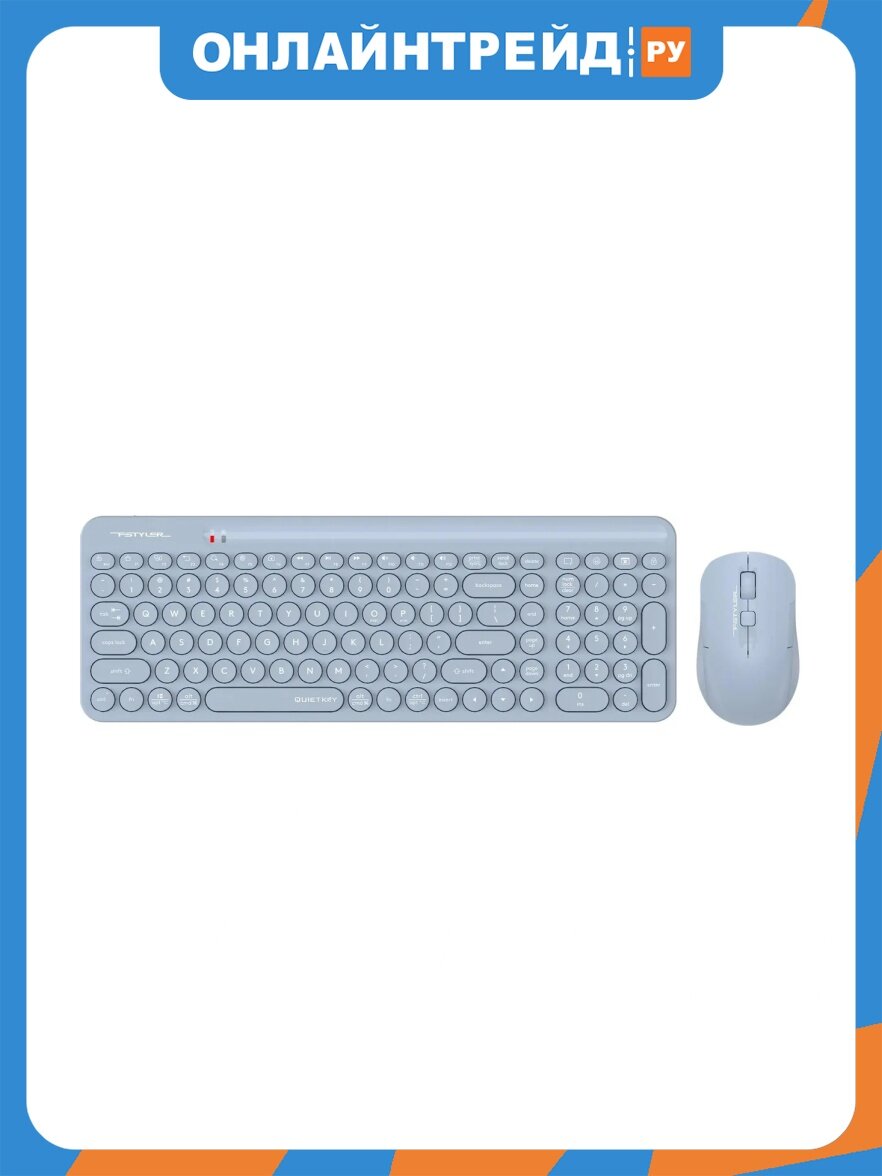 Клавиатура и мышь A4TECH Fstyler FG3300 Air2 беспроводные синий