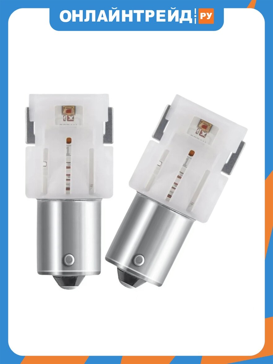 Лампа автомобильная Osram LEDriving SL P21W Red BA15s 12V 1.9W, 2шт, 7506DRP-02B