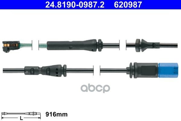 Датчик износа тормозный колодок Ate арт. 24-8190-0987-2