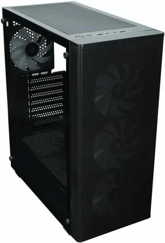 Компьютерный корпус XASTRA A300 ARGB (A300-4FC12A) черный - Midi Tower, ATX, USB 2.0 Type-A, USB 3.2 Gen 1 Type-A