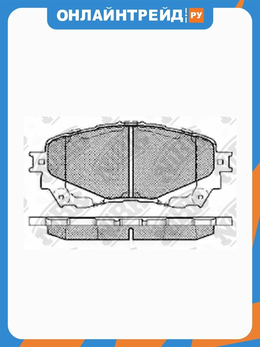 Колодки тормозные дисковые Nibk для MAZDA 6 (12-) передние (4шт.)