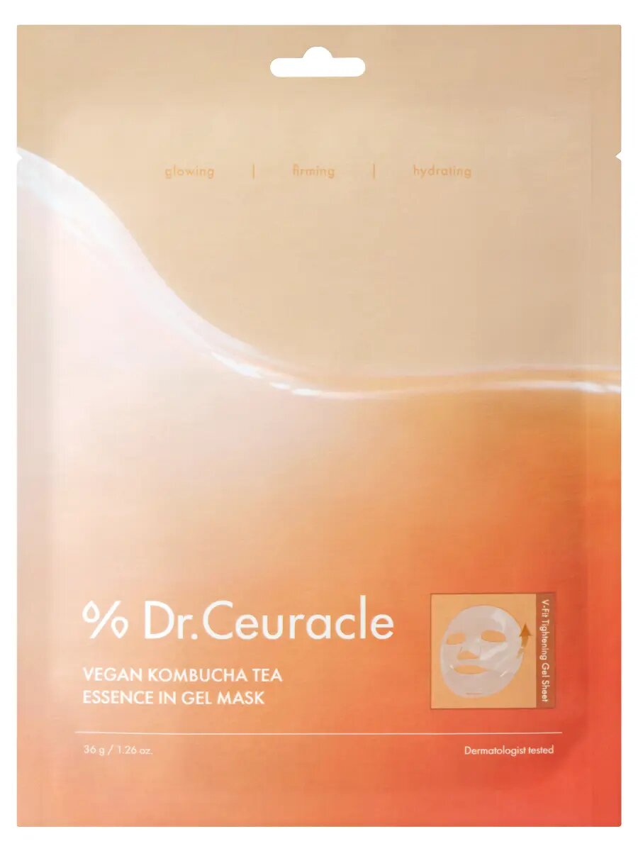Dr. Ceuracle Гидрогелевая маска-эссенция с комбучей Vegan Kombucha Tea Essence In Gel Mask 36 гр