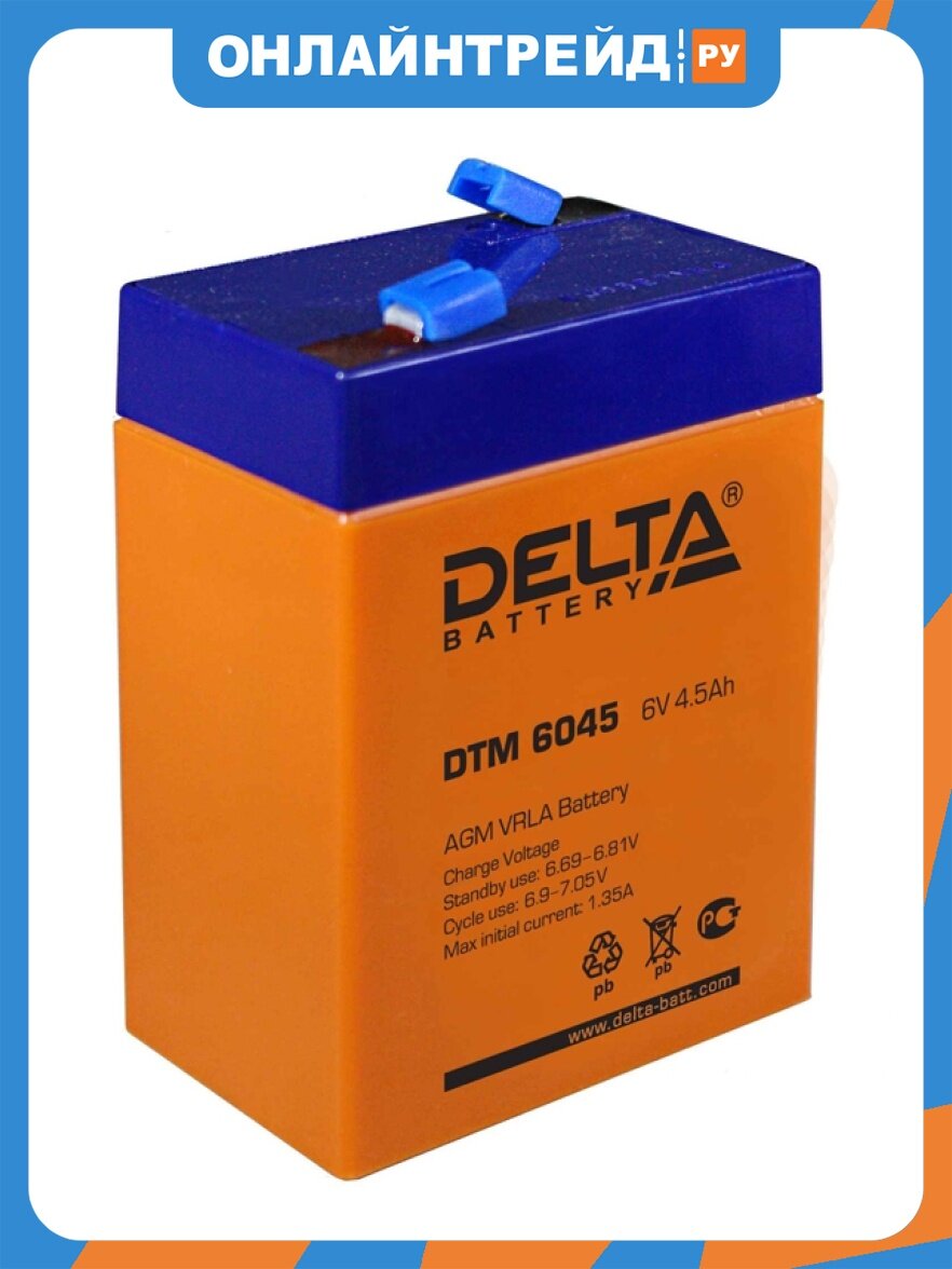Аккумуляторная батарея для ИБП Delta Battery DTM 6045