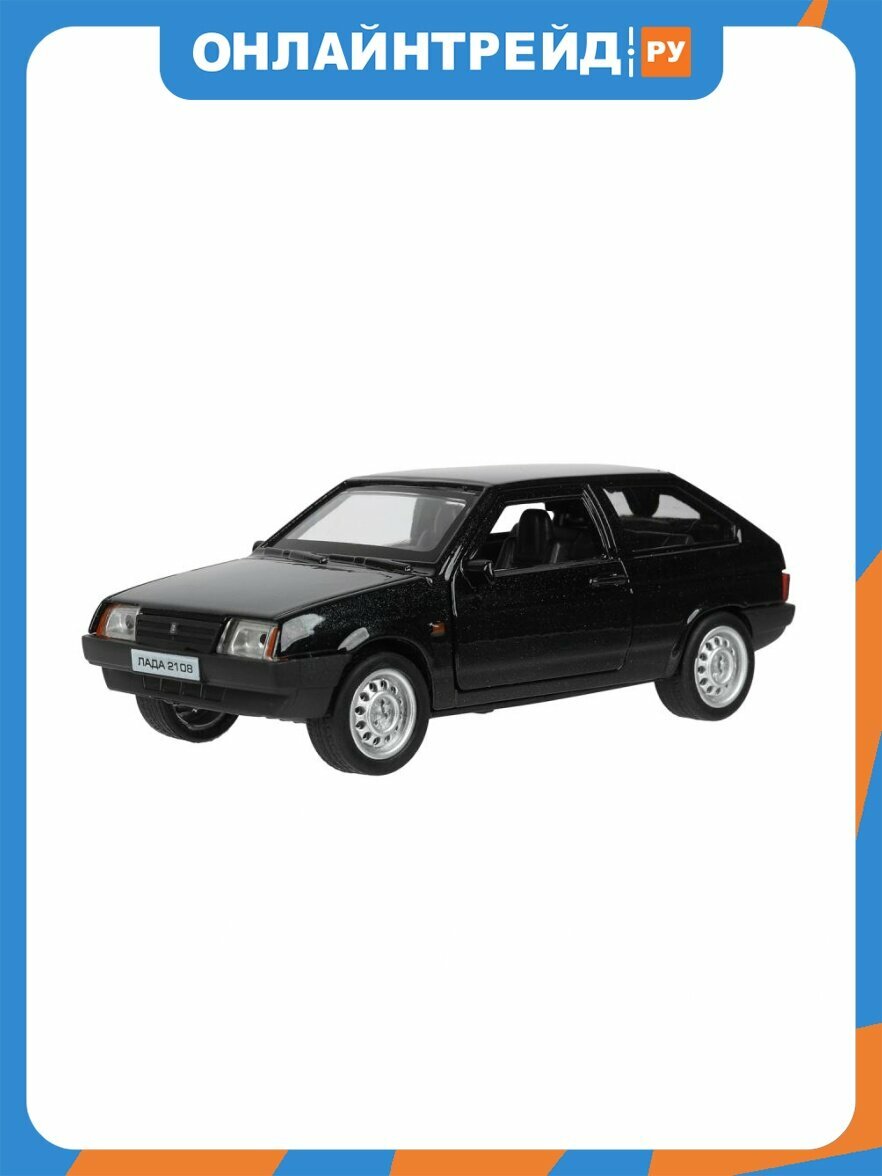 Машина металлическая Технопарк LADA Лада 2108 Спутник, 12 см, 2108-12SL-BK
