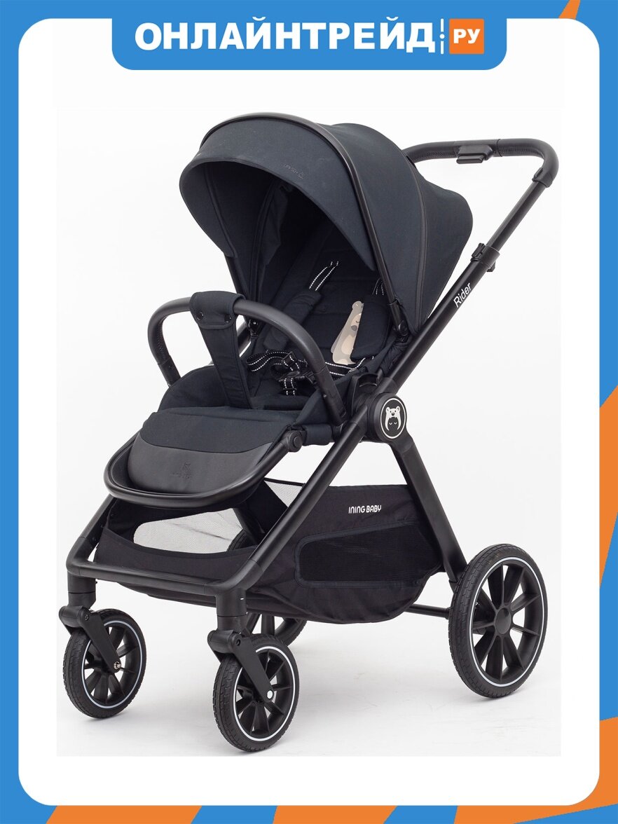 Коляска 2 в 1 Ining Baby KR345 Plus black
