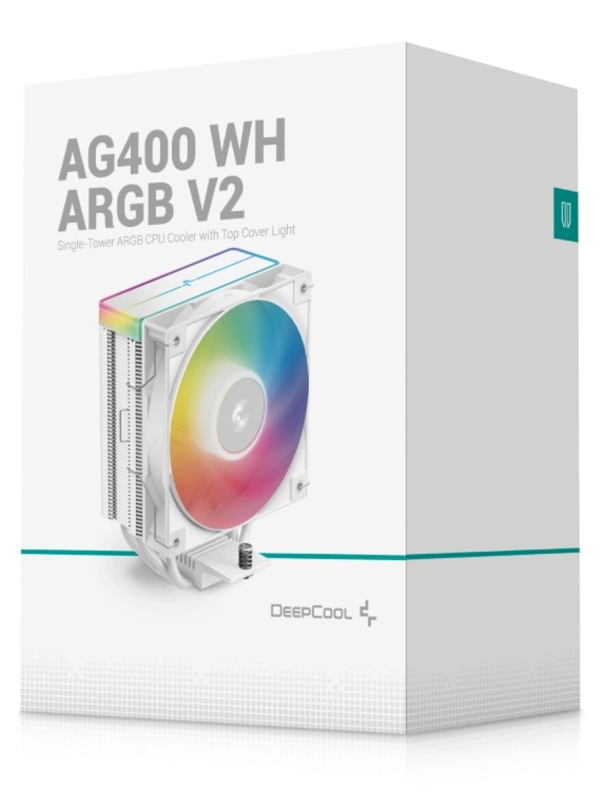 Кулер для процессора Deepcool AG400 WH ARGB V2 (R-AG400-WHAMMN-GJD)