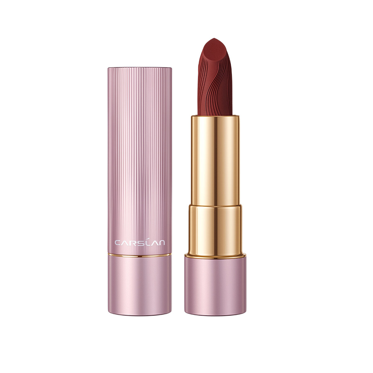 Помада-бальзам для губ женский Carslan Golden Collagen Light Mist Lip Balm Soft Matte Easy to blend, оттенок M01 Atmosphere Maroon