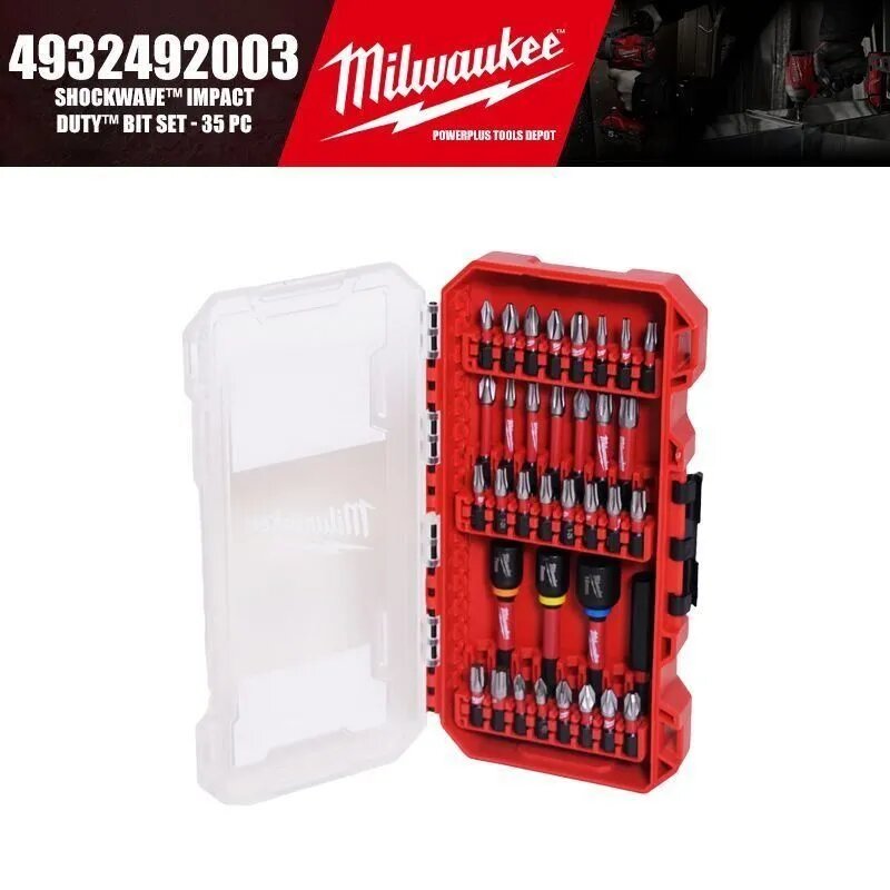 Milwaukee 4932492003 набор бит ударного действия shockwave 35 шт аксессуары для инструментов .