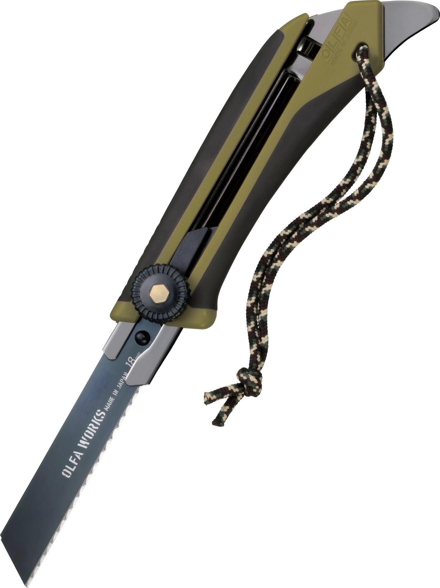 Нож со сменным серрейторным лезвием OLFA WORKS FK1 FIELD KNIFE