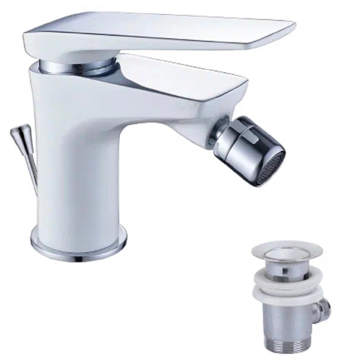 Смеситель Lemark Allegro LM5908CW, для биде, латунь, рычажный, 1/2", горизонтальный