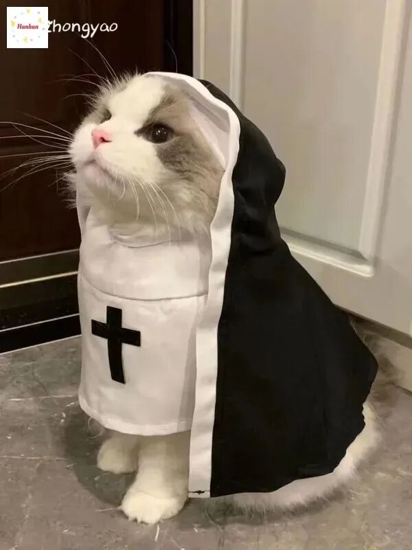 Монахийский наряд, Смешная одежда для собак и кошек, COSPLAY, Хэллоуин