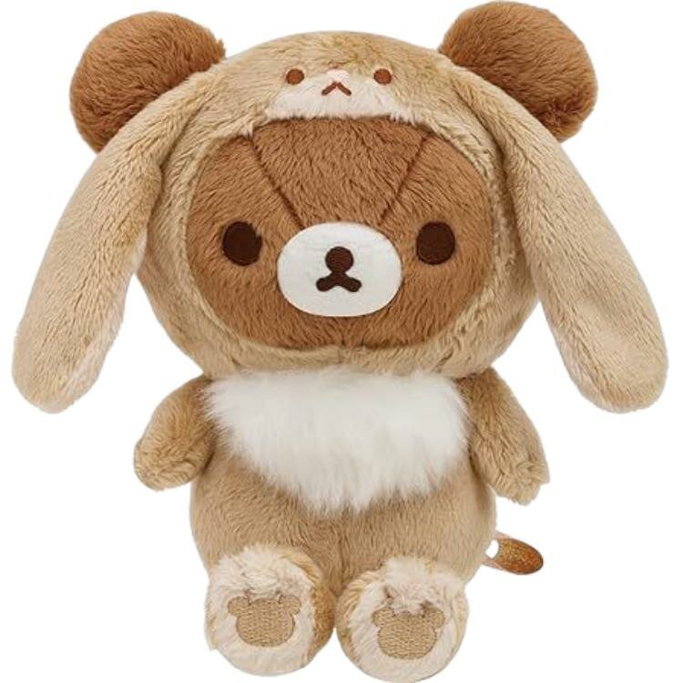 Игрушка унисекс SAN X Rilakkuma, Пушистая игрушка "Кролик", 14 см, Easy Bear Hanging Rabbit