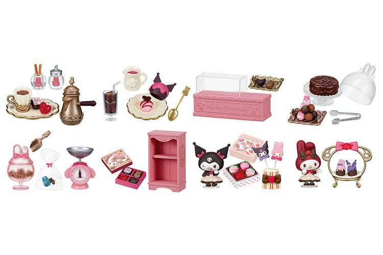 Набор миниатюр унисекс RE-MENT "Сладкий шоколад" (Capsule Toys)