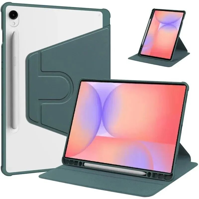 Чехол Для Samsung Galaxy Tab S10 Lite 10.9 дюйма чехол Умный вращающийся с держателем карандаша SM-X400/SM-X406B 10,9" корпуса планшета