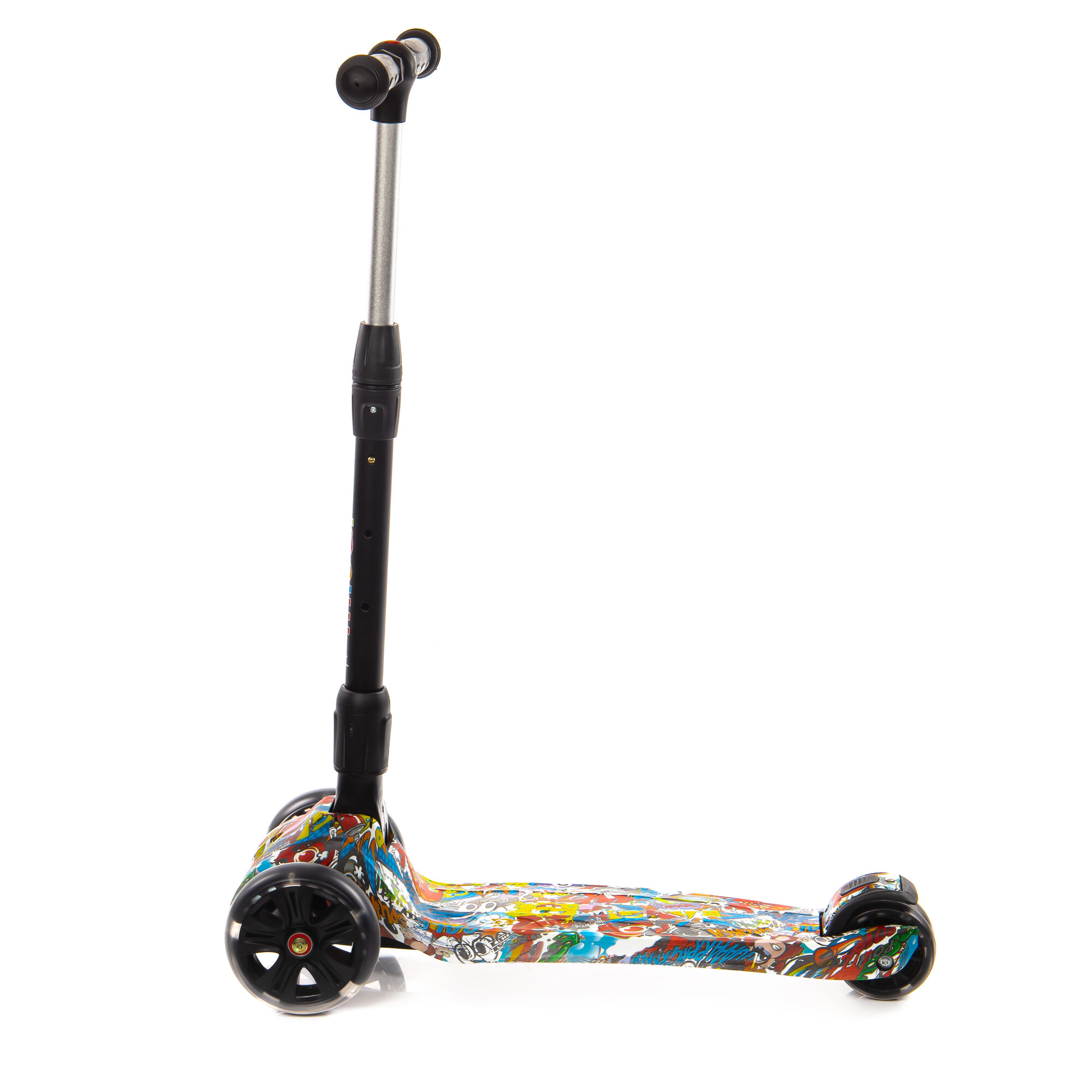 POP Детский трёхколёсный самокат Scooter Maxi Micar Ultra Multi с широкими светящимися колёсами
