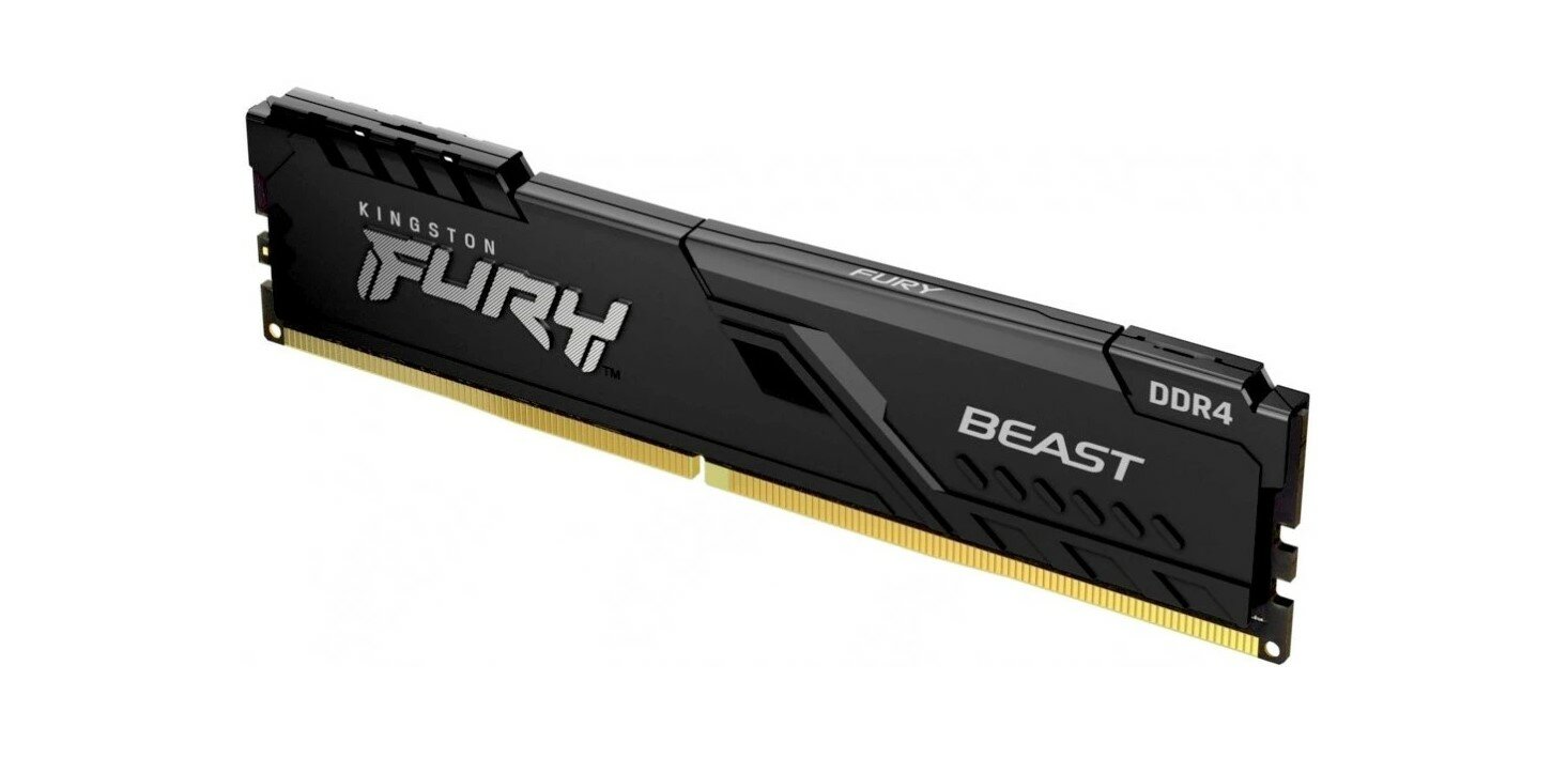 Оперативная память DIMM DDR4 Kingston Fury Beast 3200MHz 16GB, черный (KF432C16BB1/16)