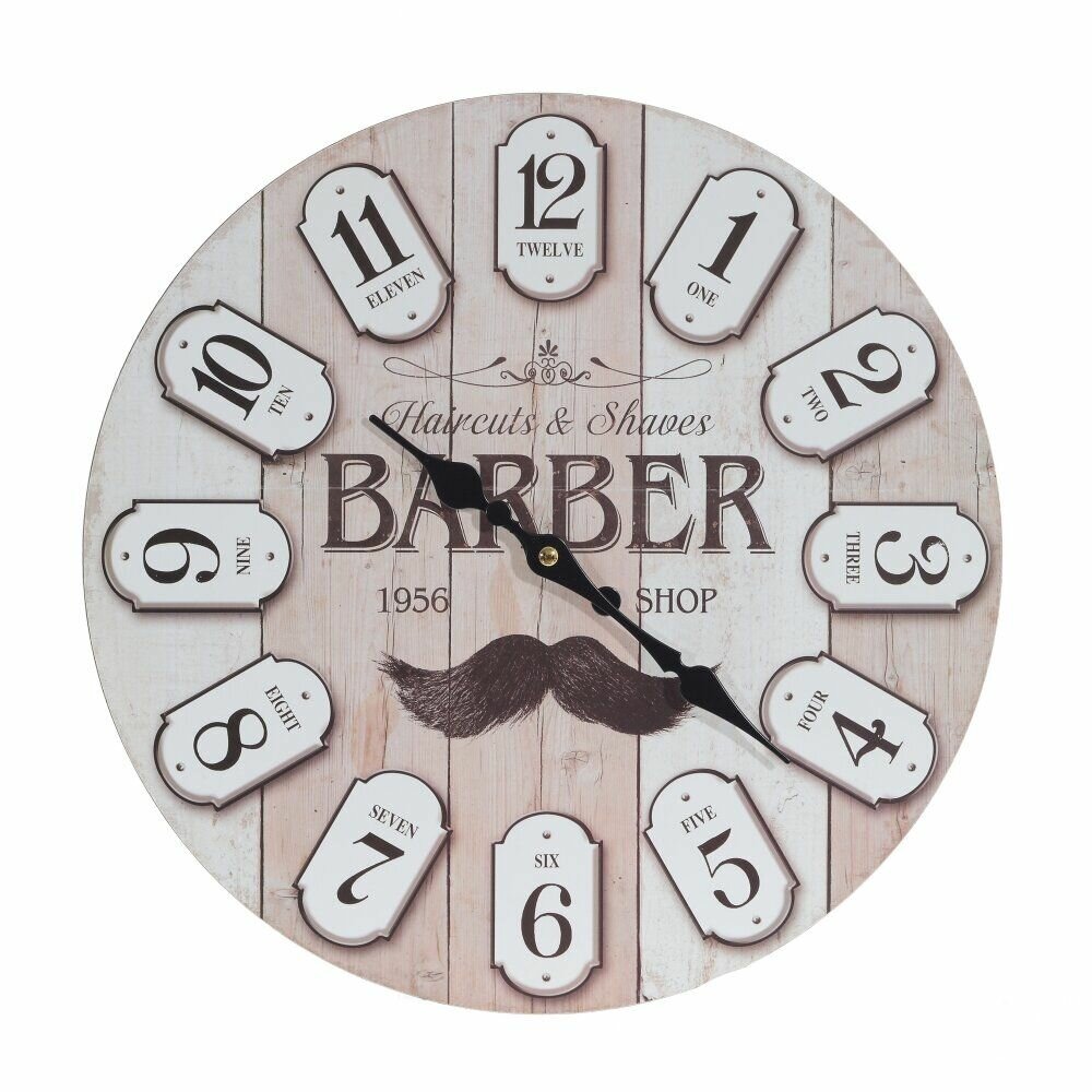 Часы настенные декоративные "Barber", 34х3х34 см