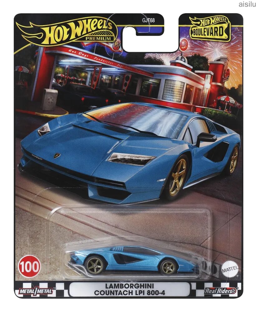Машинка Mattel Hot Wheels Premium GJT68 Lamborghini Countach Lpi 800-4