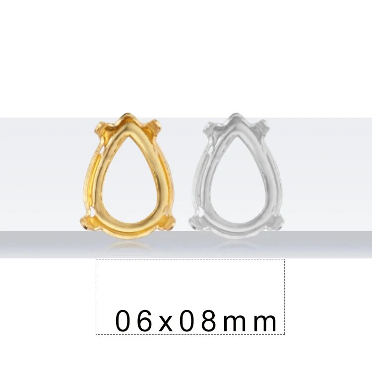Когти для камней 0.6x08mm, SD0608, золотистый