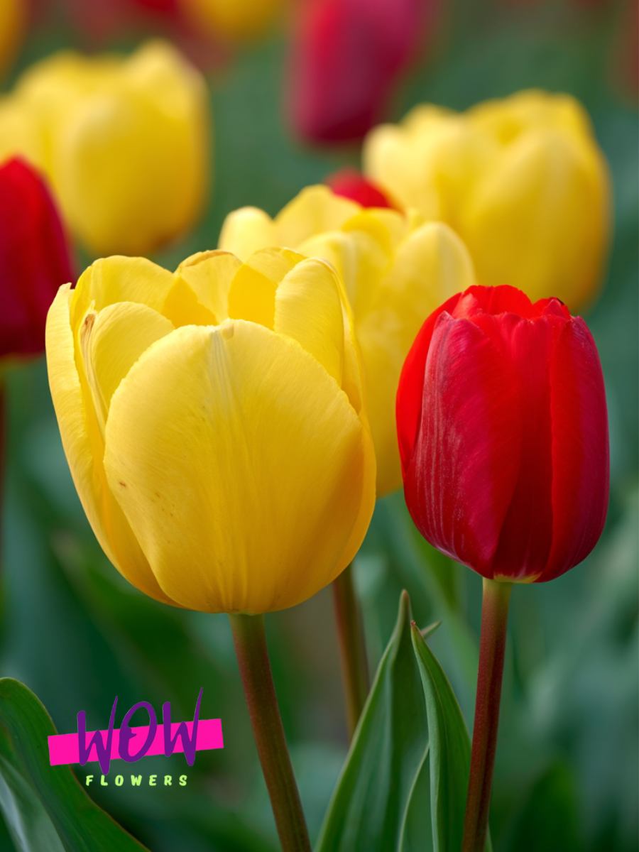 Луковицы цветов, WOW FLOWERS, TWIN Тюльпаны Голден Апельдорн 1шт-Апельдорн 1шт (2 луковицы)