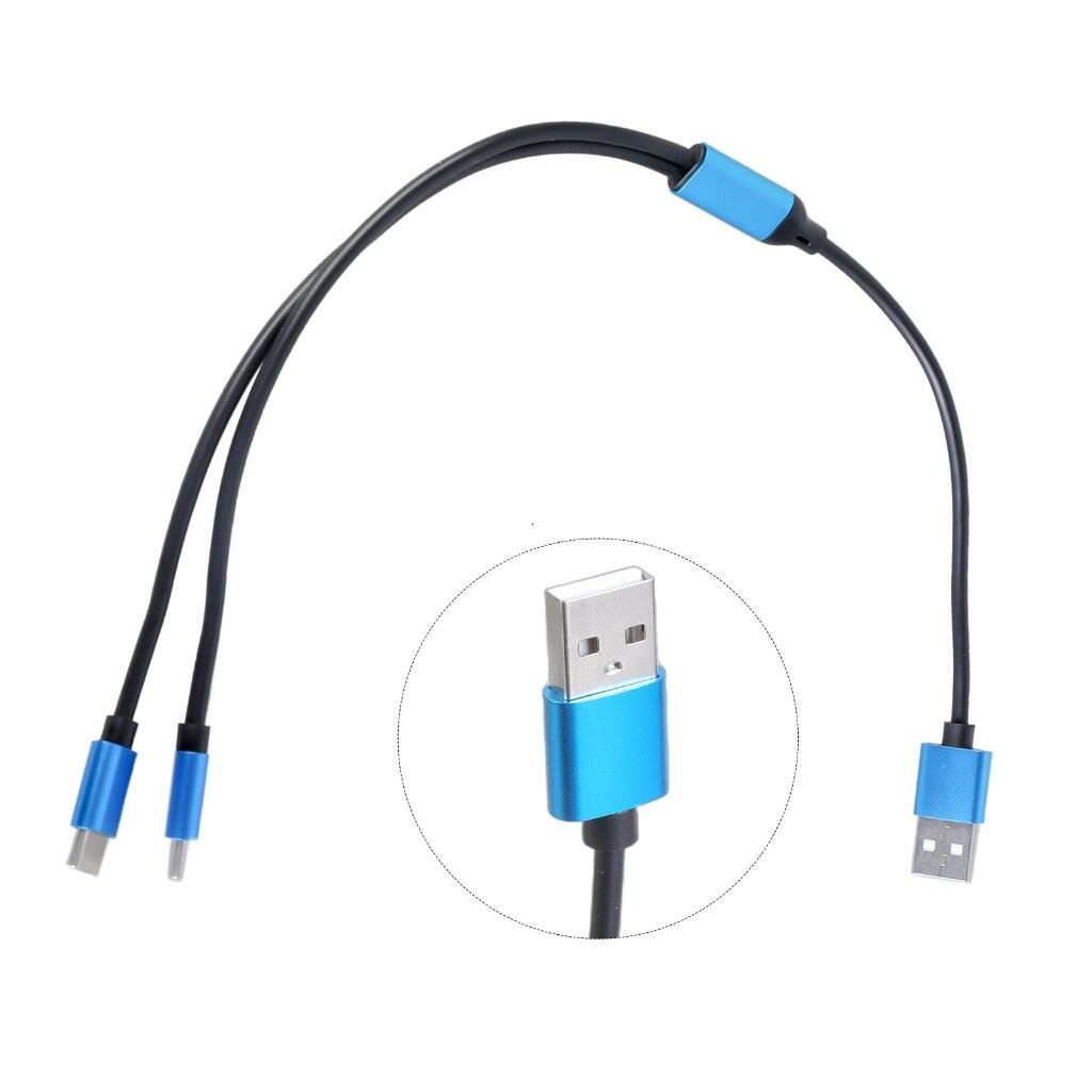 USB на 2 Type C разветвитель, 1m — фото 1