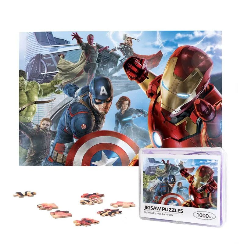 Avengers Деревянный пазл Марвел Деревянные пазлы Мстители Marvel