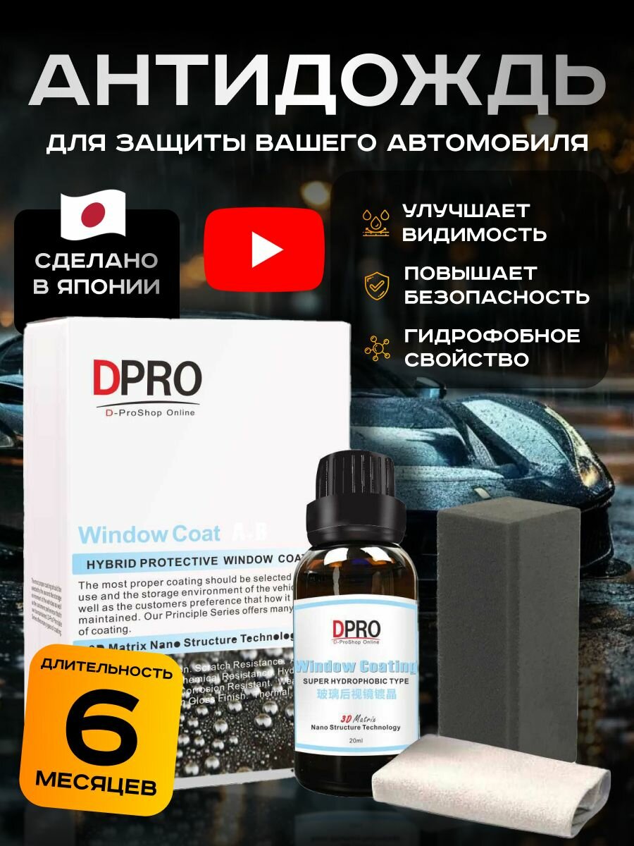 Антидождь DPRO, Япония
