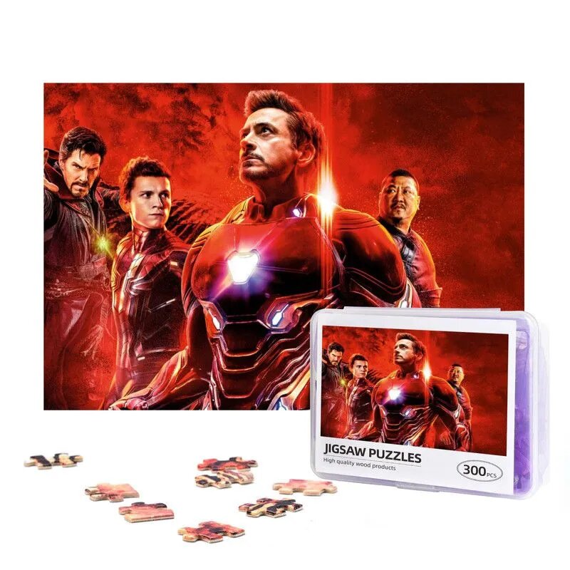 Iron Man Деревянный пазл Марвел Деревянные пазлы Железный человек Marvel