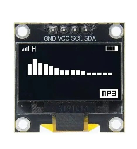 Oled дисплей 0.96 I2C 128х64 (Белый) (1 шт)