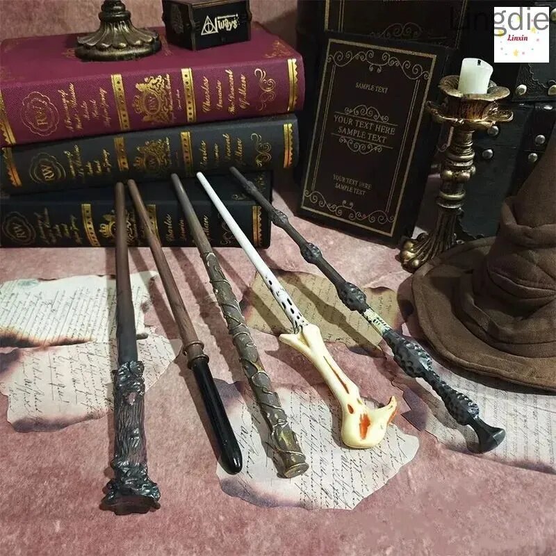 Волшебная палочка Гермионы Грейнджер из Гарри Поттера, премиальная коллекционная, набор 5 предметов. Для косплея, подарок поклонникам
