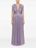 Платье Nissa Open-back chiffon maxi dress, размер 42, purple