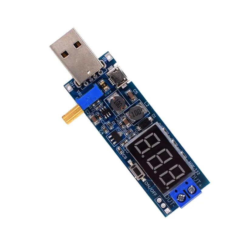 (PPAAHHM))DC-DC 5V to 3.5V / 12V USB Step UP Down Модуль питания Регулируемый повышающий понижающий преобразователь Выход DC 1.2V-24V
