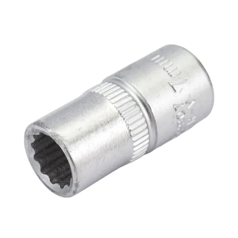 Головка торцевая 1/4" 12-гранная, 7 мм, L25 мм, Force 52907