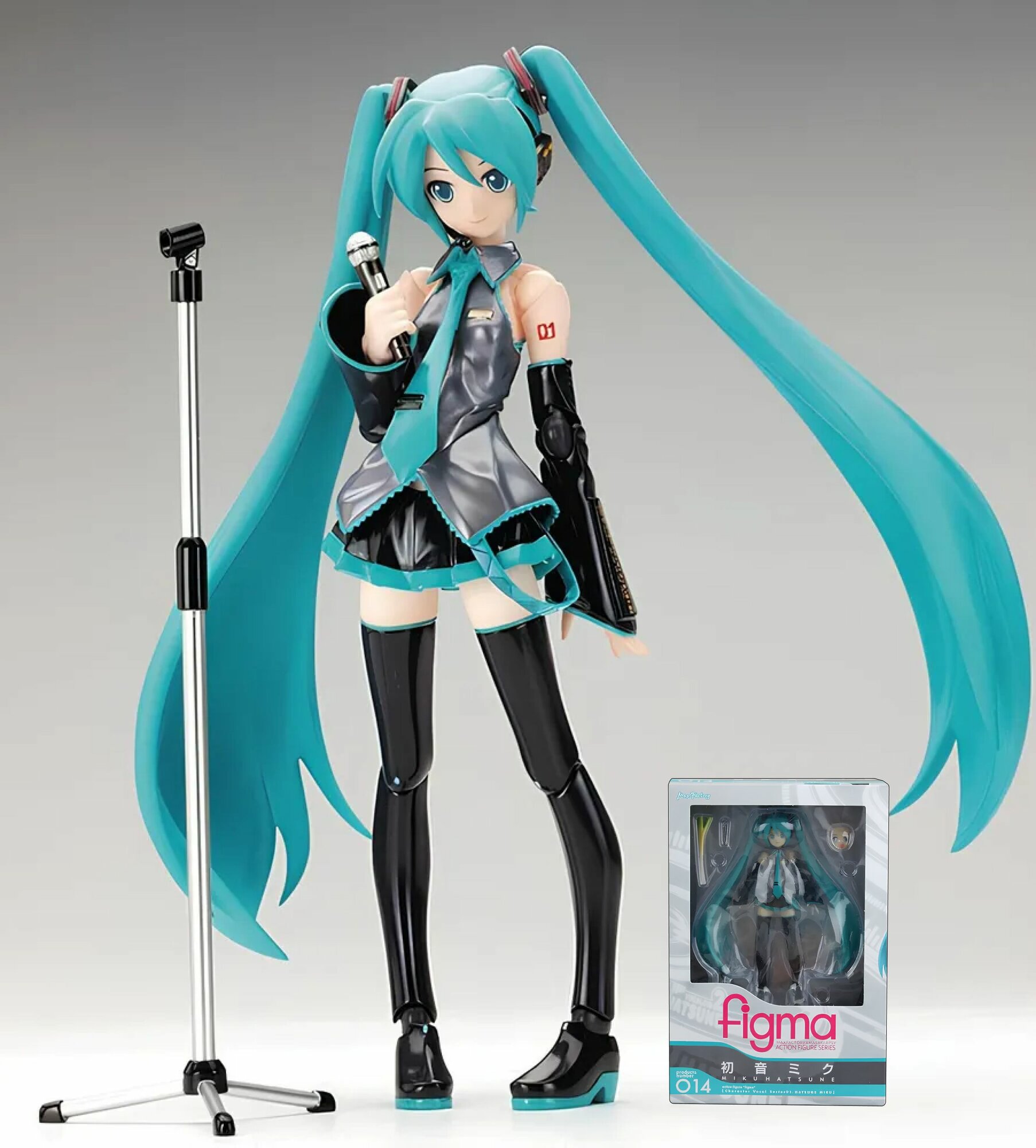 Фигурка Мику Хацуне Вокалоид / Miku Hatsune Vocaloid figma 014 (15см) 15 см фигурка Вокалоид