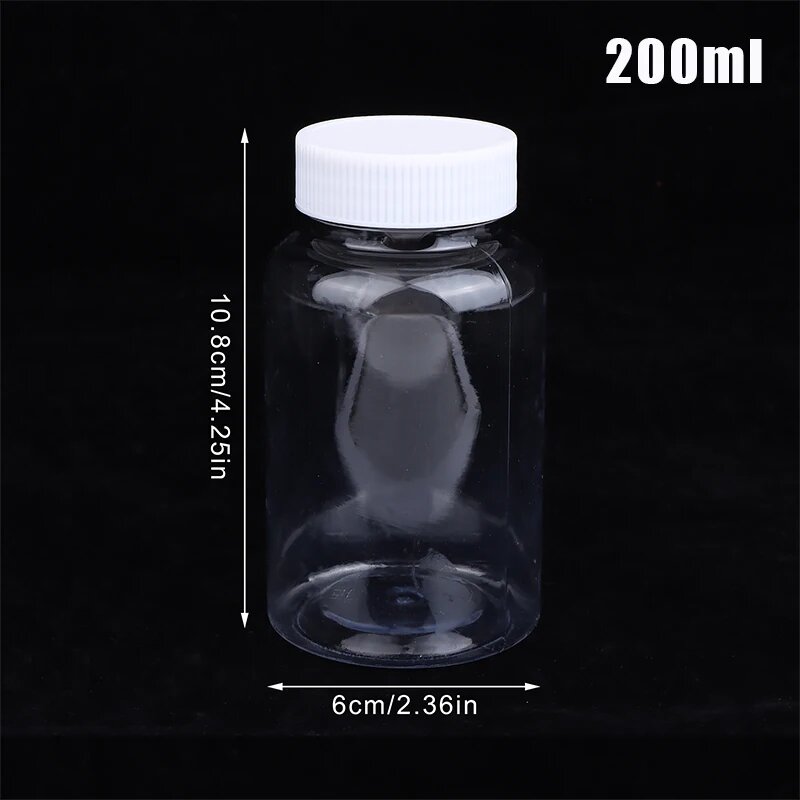 Пластиковые бутылки для жидкостей 15-500 мл 200ml