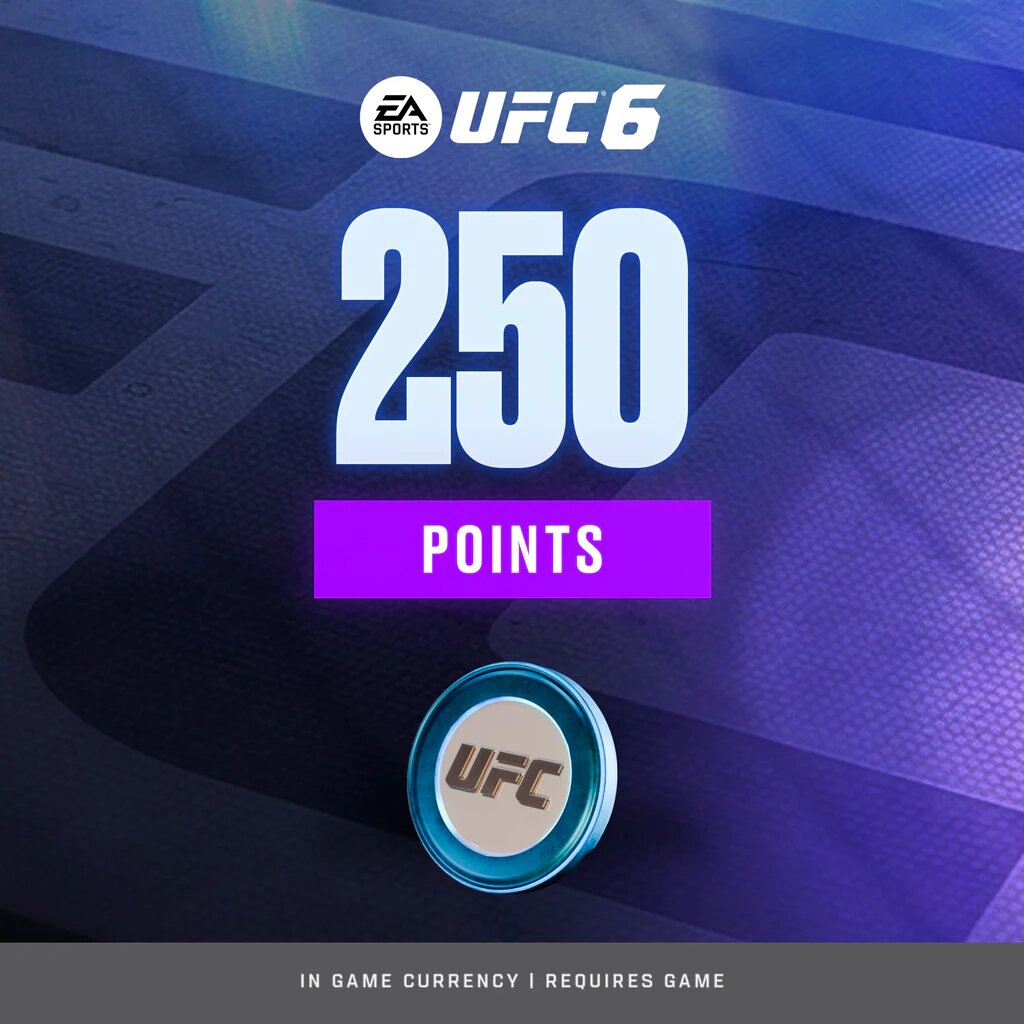 Дополнение UFC 6 - 250 UFC POINTS, цифровое издание PlayStation 5, регион Турция / код пополнения баланса