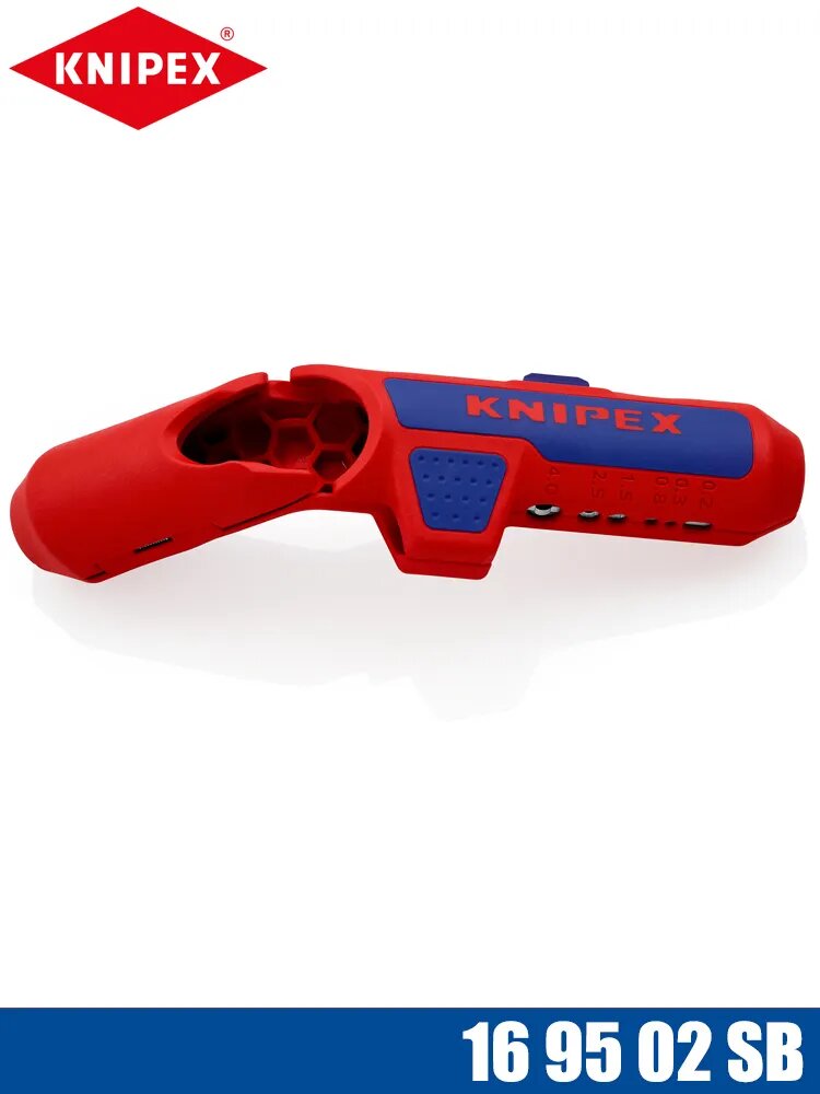 KNIPEX 16 95 02 SB ErgoStrip Универсальный инструмент для снятия краски, подходит для левшей. Быстрый и точный ручной инструмент для снятия краски.