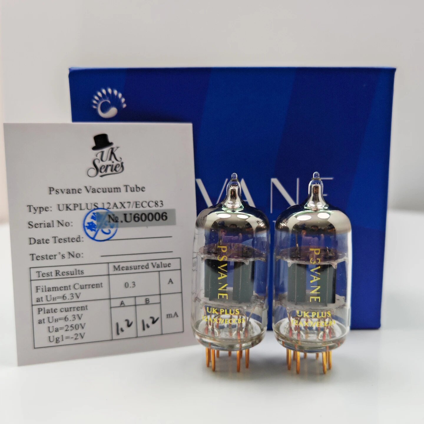 PSVANE ECC83 UK Series лампы для усилителей 2pcs Matched Pair