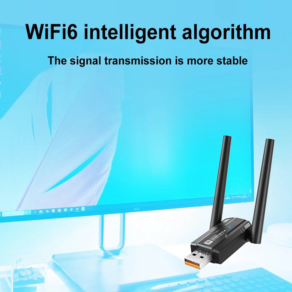 Беспроводная сетевая карта WiFi6 Smart Bluetooth 5.4 для ПК