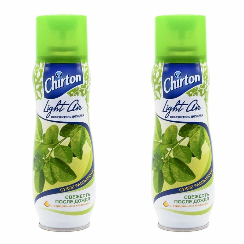 Chirton Light Air Освежитель воздуха свежесть после дождя, 300 мл, 2 штуки