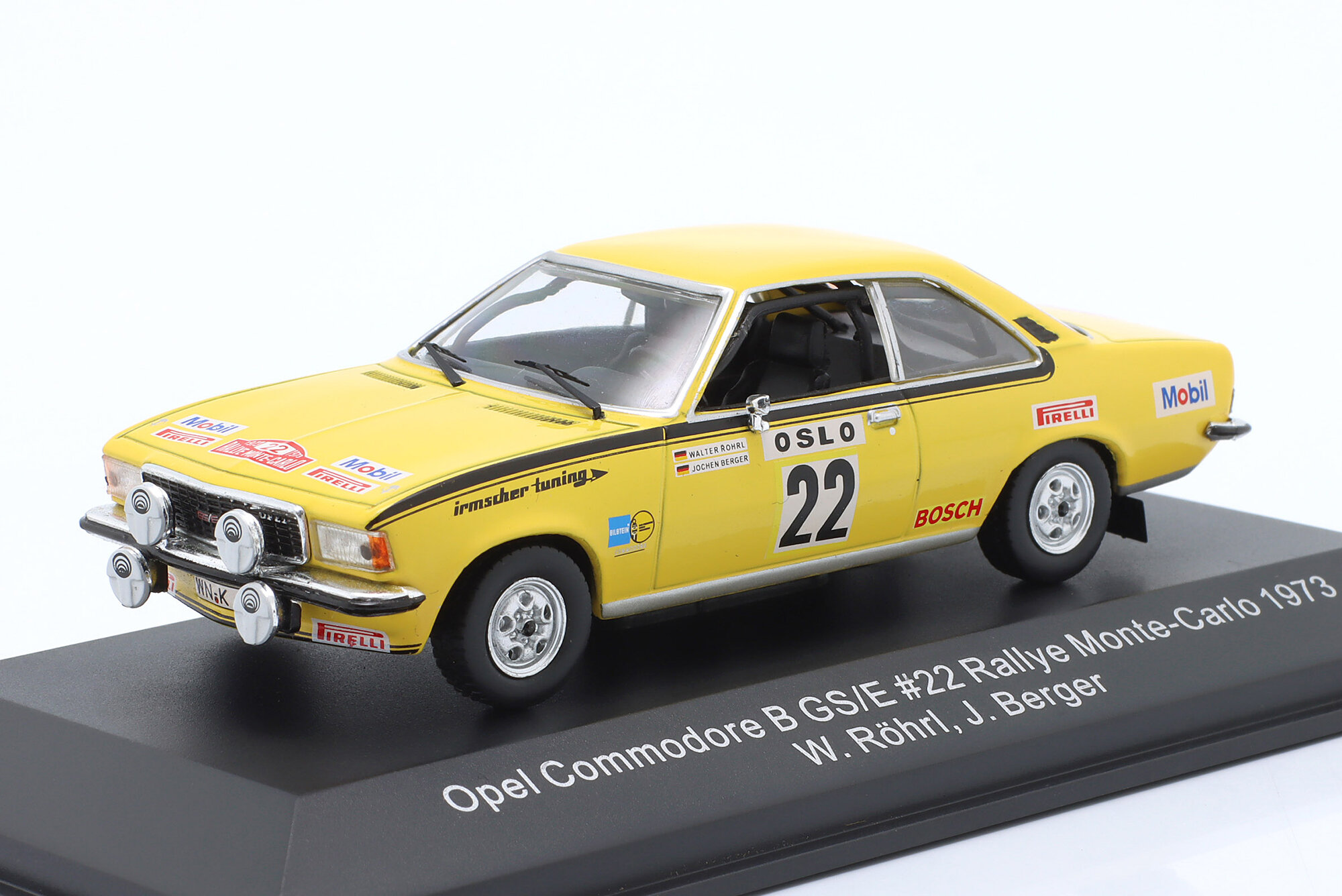 Модель коллекционная CMR Opel commodore b gs/e no 22 rally monte carlo 1962
