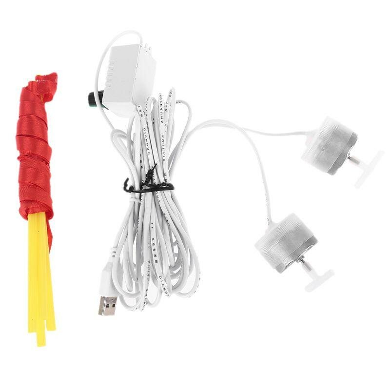 USB-вентилятор для защиты еды от мух и москитов, Стиль с двойной головкой
