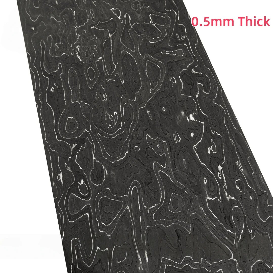 Лист шпона черный Obsidian Burl 0.5 мм