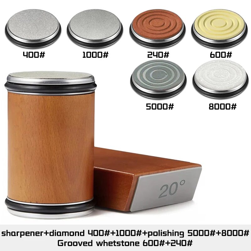 Точилка для ножей 6-в-1, коричневая, Brown-SET-I