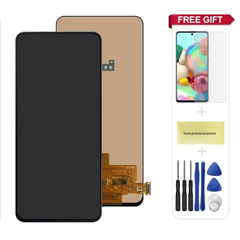 AMOLED-дисплей A80 для Samsung Galaxy A80 A805 A805F, сенсорный экран, дигитайзер, TFT No Frame