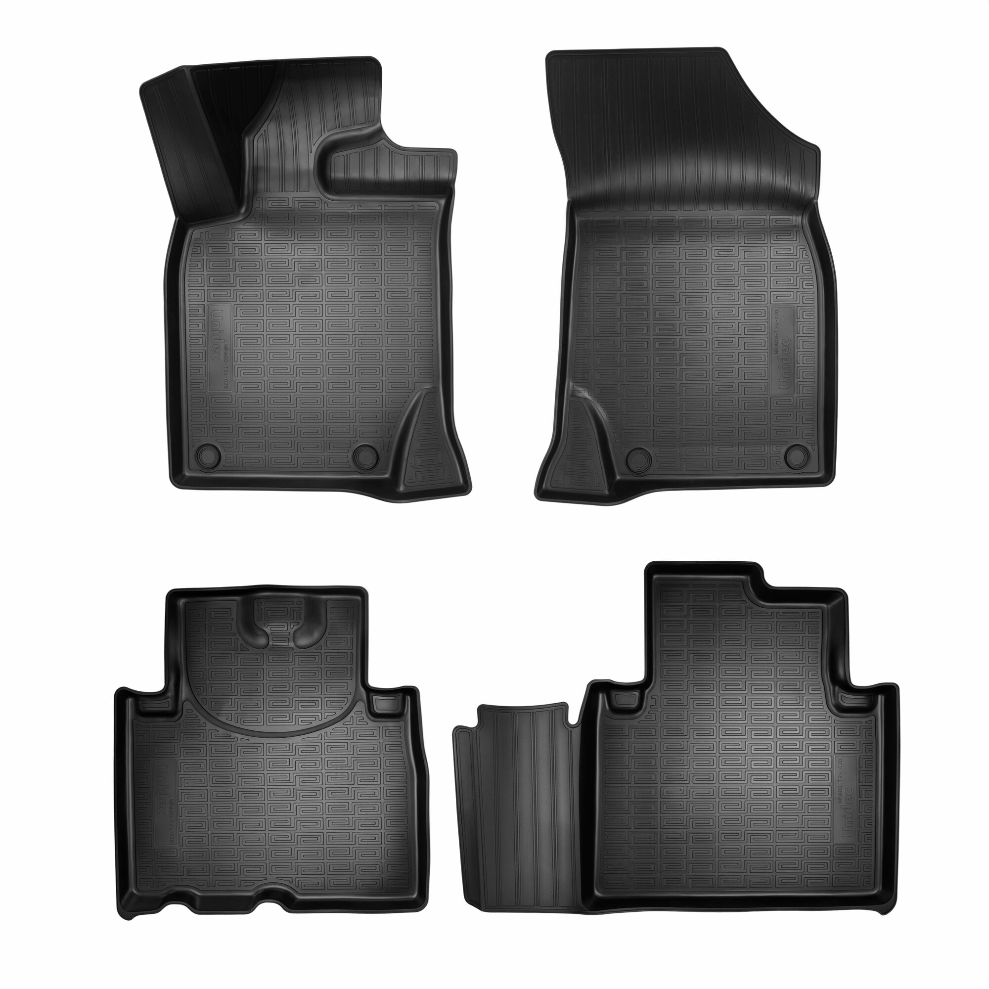 Коврики в салон Geely Atlas 3D (2018), Norplast NPA11C24020 (4 шт.)