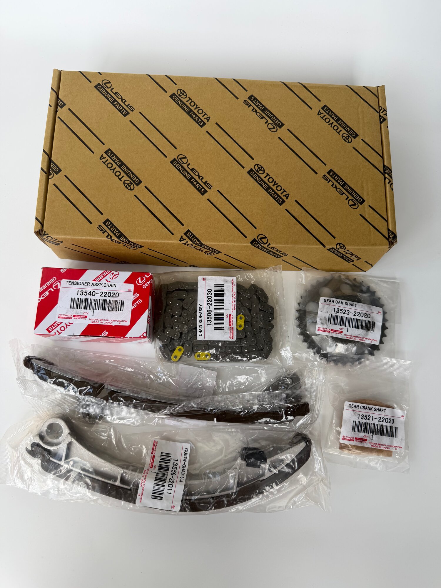 TC0345VFK ремкомплект цепи ГРМ С муфтой TOYOTA AURIS/AVENSIS/CELICA/COROLLA VERSO/RAV-4 00-09