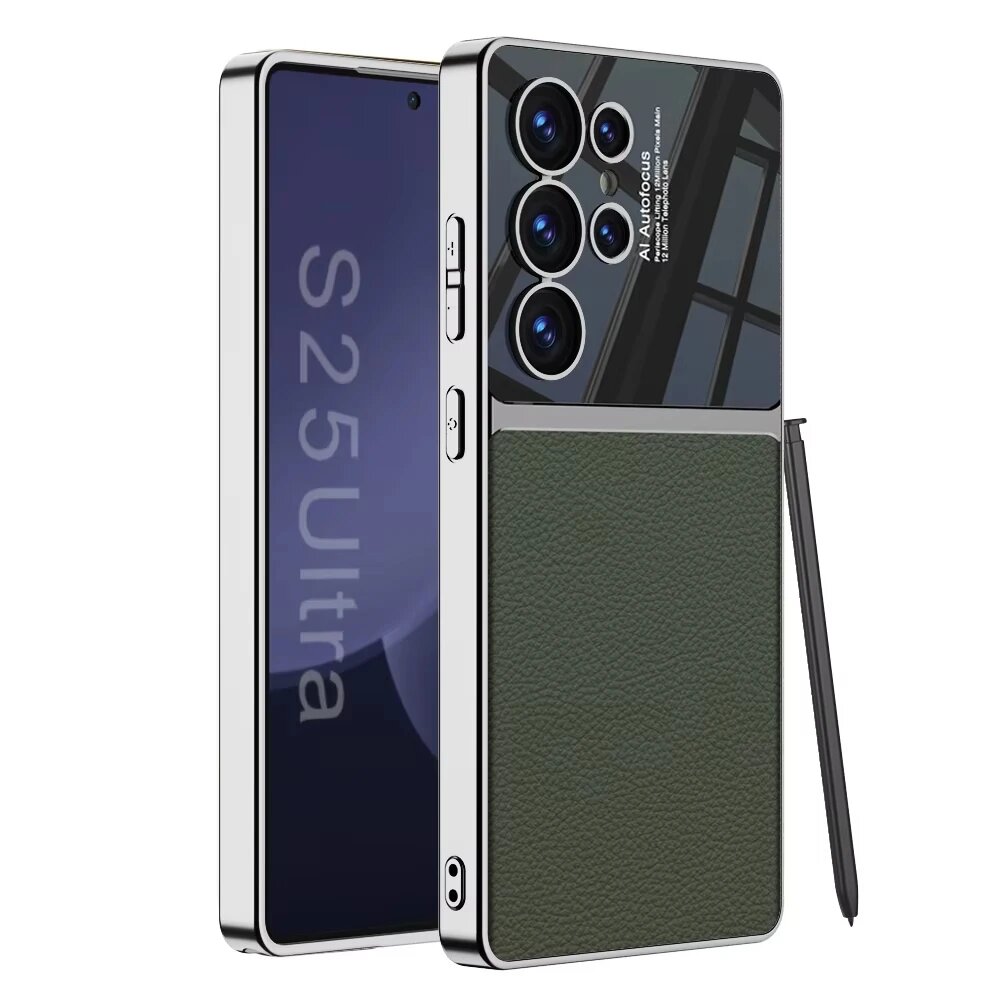 Кожаный чехол GKK с покрытием для Samsung Galaxy S26 S24 Ultra, ударопрочный защитный чехол с мягкими краями для Galaxy S25 Ultra