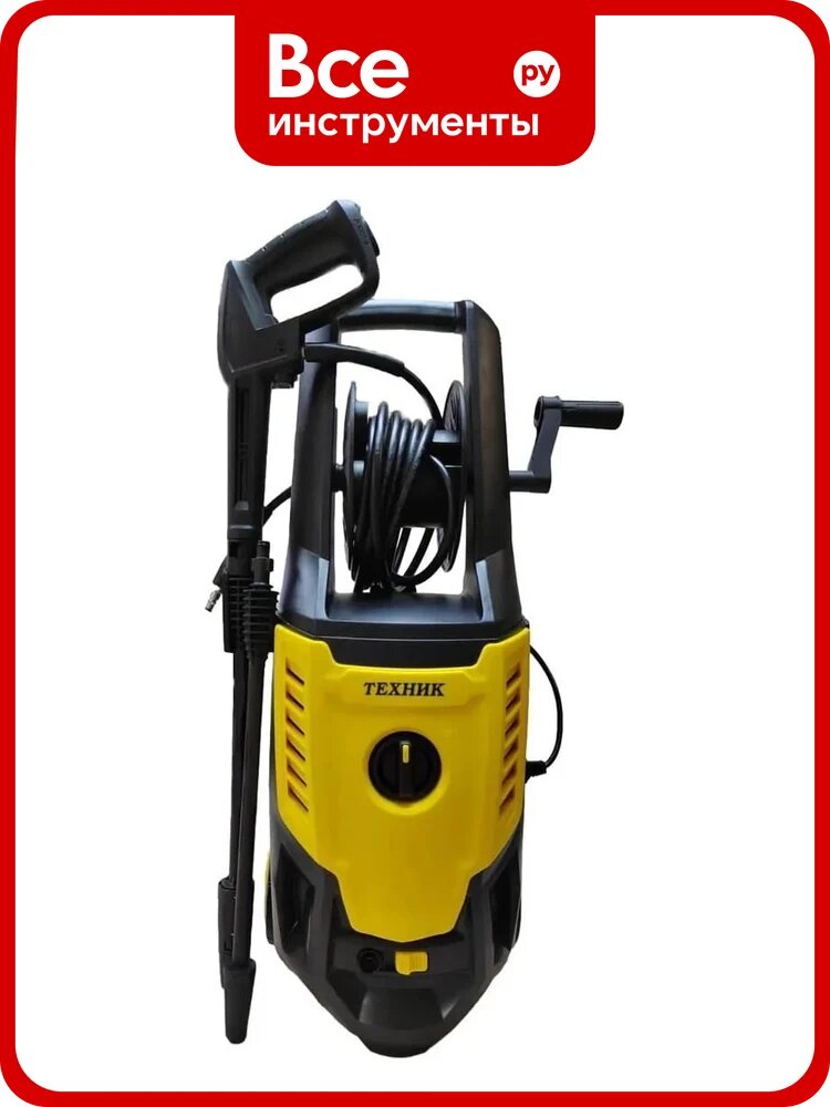 Автомойка ТД Техник техник Х-520 2.0 кВт, 160 бар, 6.5-7.0 л, 8.1 кг, 5 м шланг выс. давления, встр. бачок для пены. рег. насадка, 65